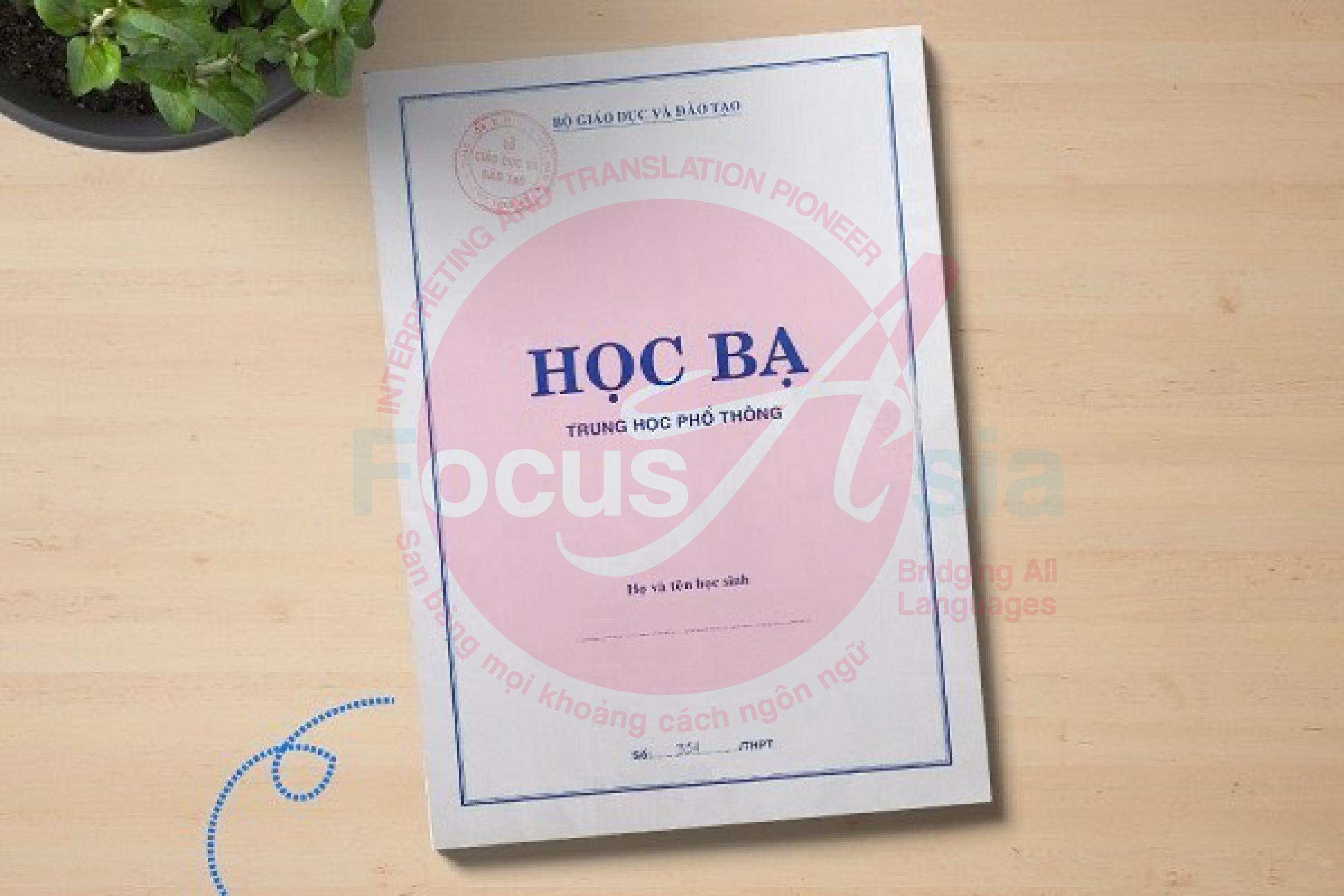 Notarized True Copy of Academic Transcript - Focus Asia Translation and ...