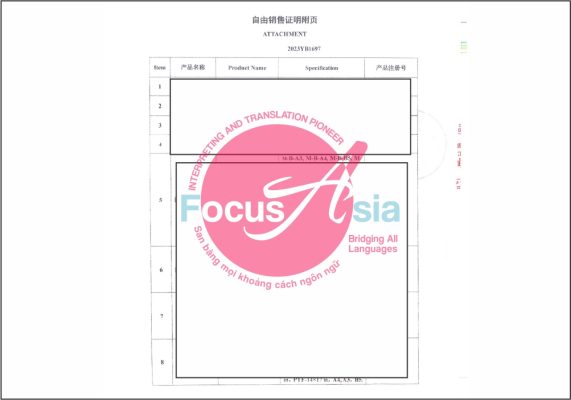 Certified true copy of Chinese documents - Focus Asia Translation and ...