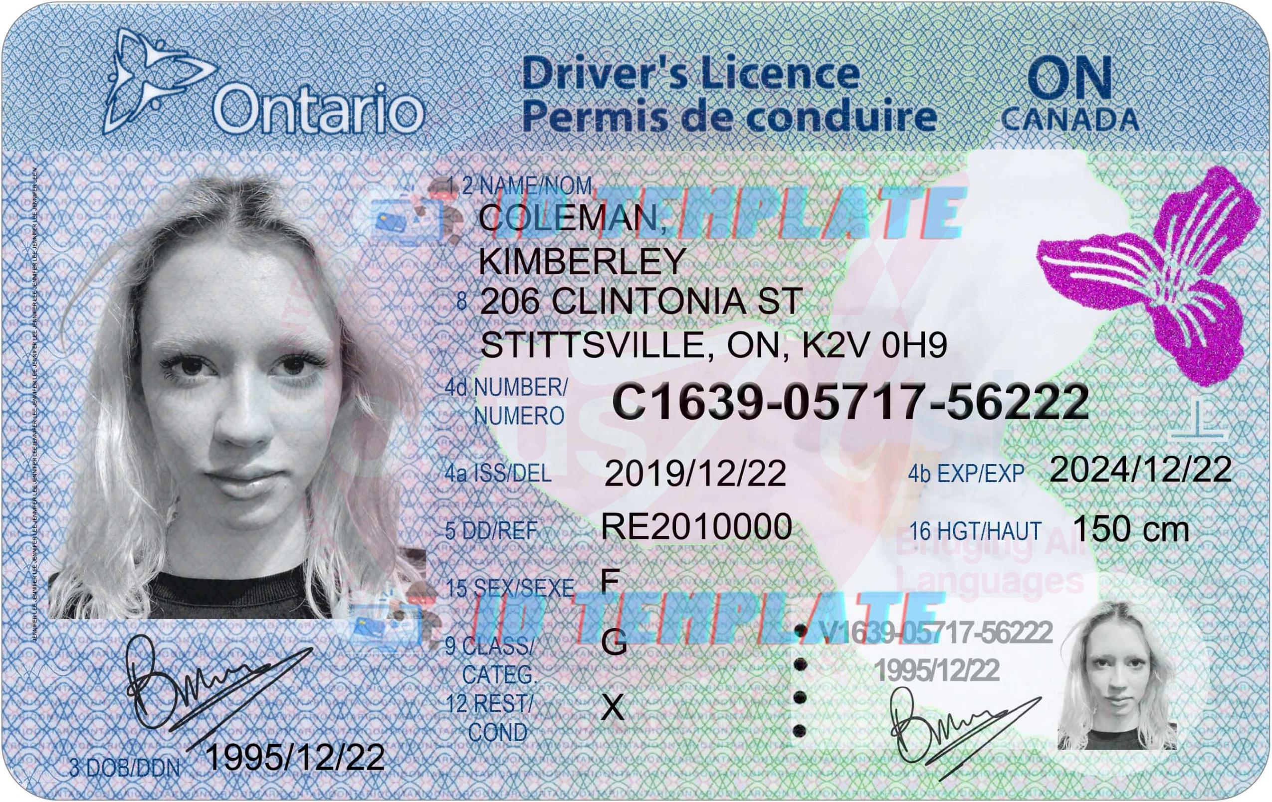 Translation and Notarization Service of Canada's Driving License ...